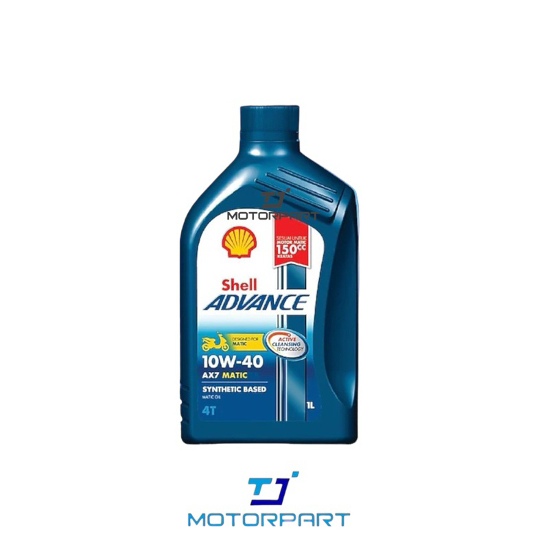 Jual Oli Shell Advance AX7 Matic 10W-40 4T 1 Liter 100% Original | Shopee Indonesia