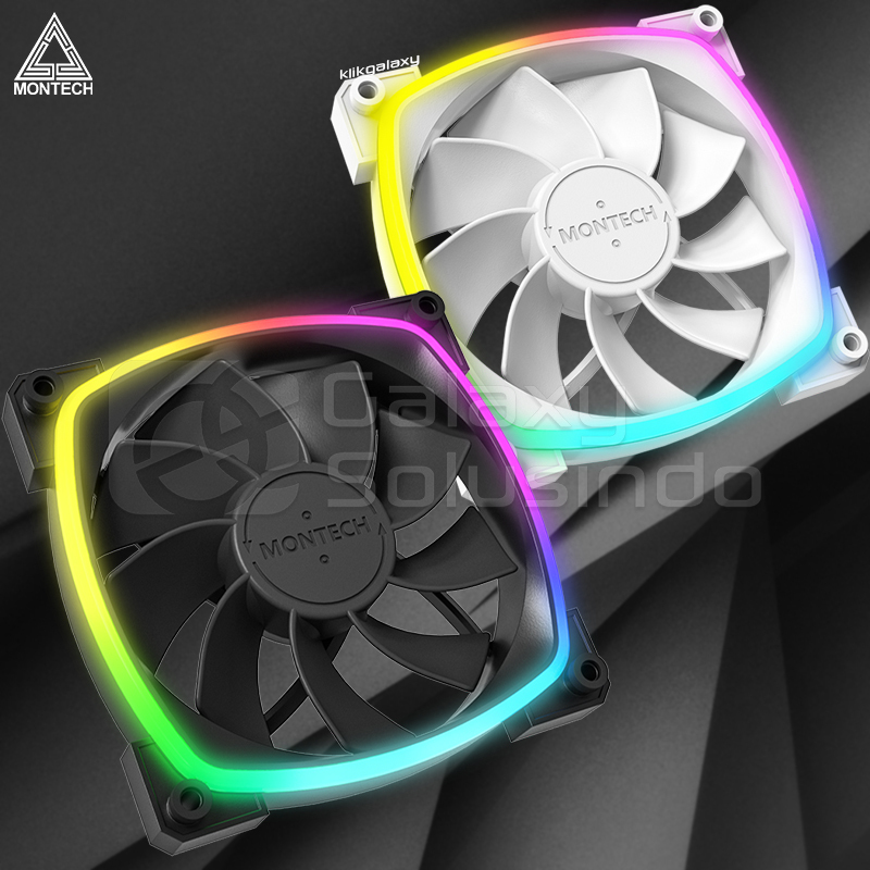Jual MONTECH RX 120 PWM ARGB Fan Case - Hitam / Putih | Shopee Indonesia