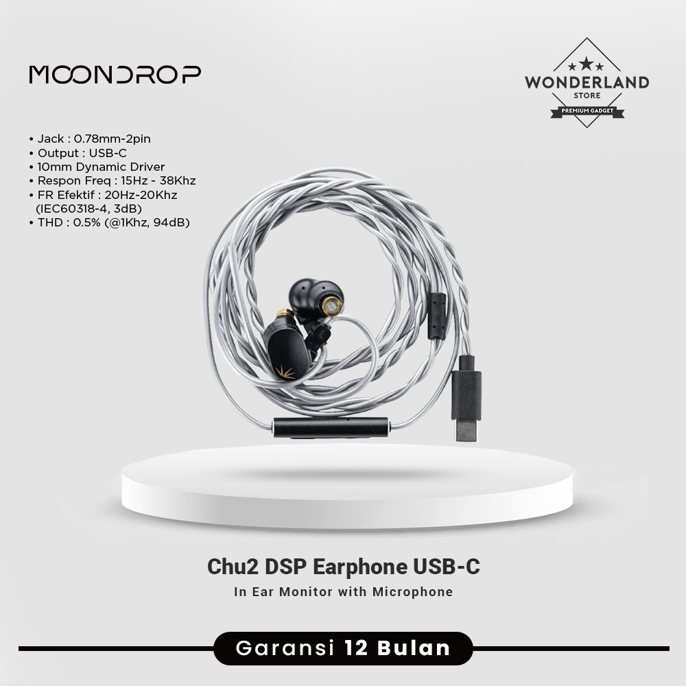 Jual Moondrop Chu 2 / Chu2 / Chu II DSP In Ear Monitors USB-C IEM ...