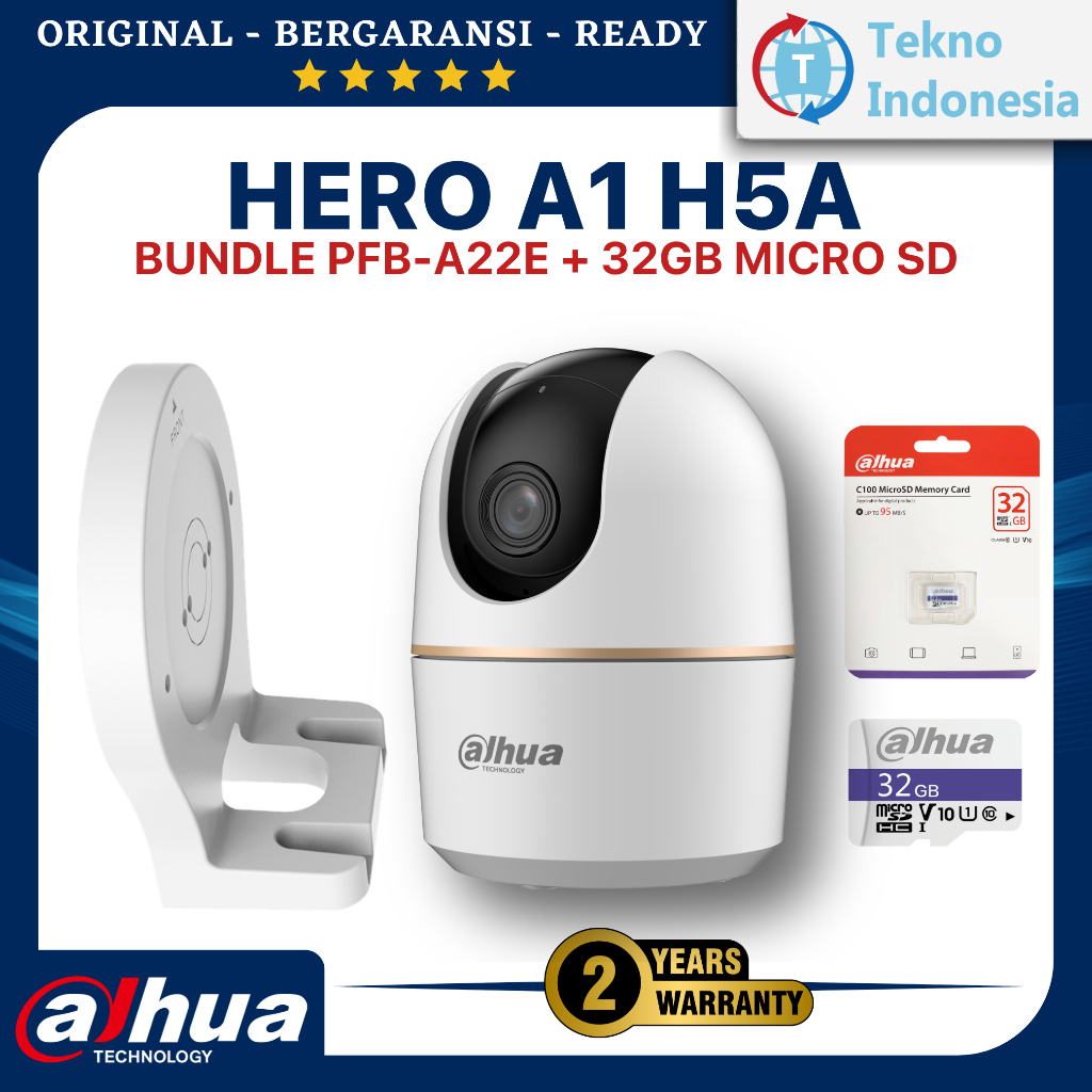 Jual Dahua Wifi Hero A1 H5A 5MP Indoor WiFi Rotate IP Camera Wireless ...