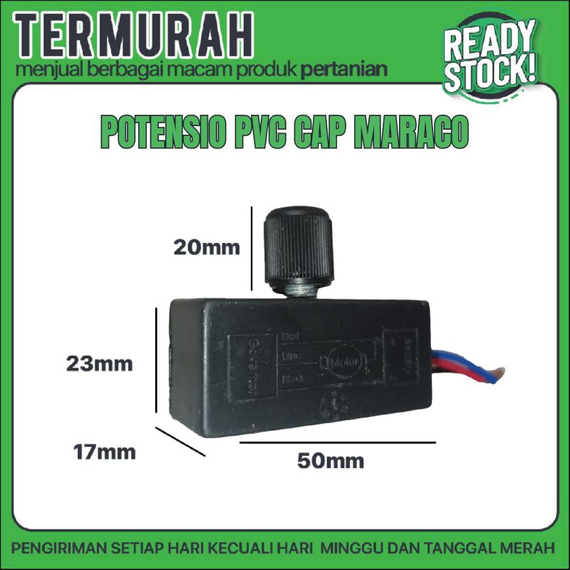 Jual POTENSIO PLASTIK CAP MARACO (BODY LEBIH BESAR) (Bergaransi ...