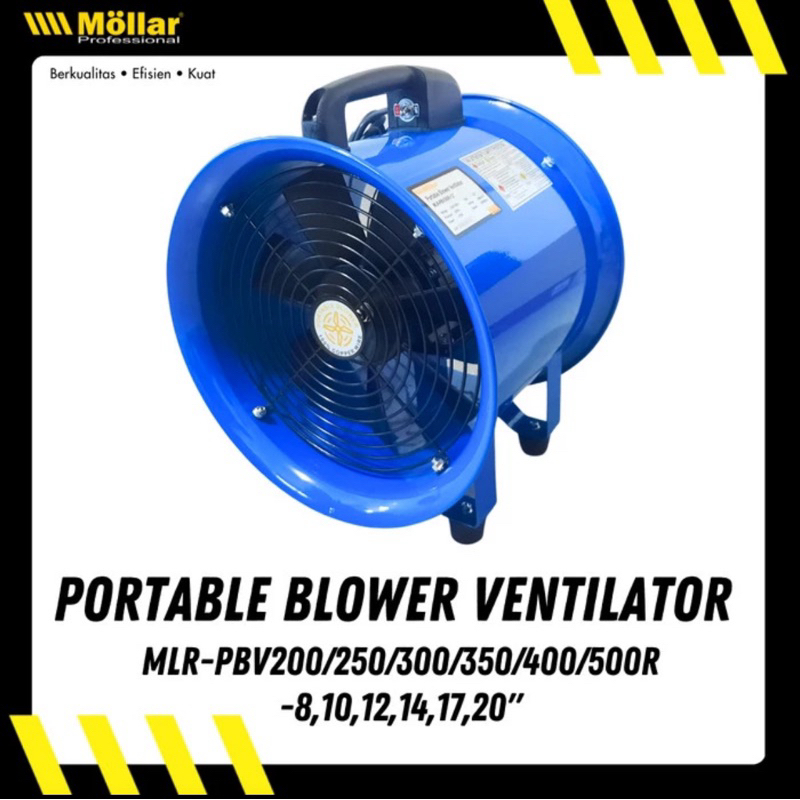 Jual Portable Blower Ventilator 12” MOLLAR exhaust Fan 12 inch Motor ...