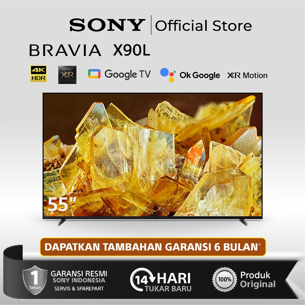 Jual Sony Bravia X90L 55'' Inch / 55X90L 4K Ultra HD High Dynamic Range ...