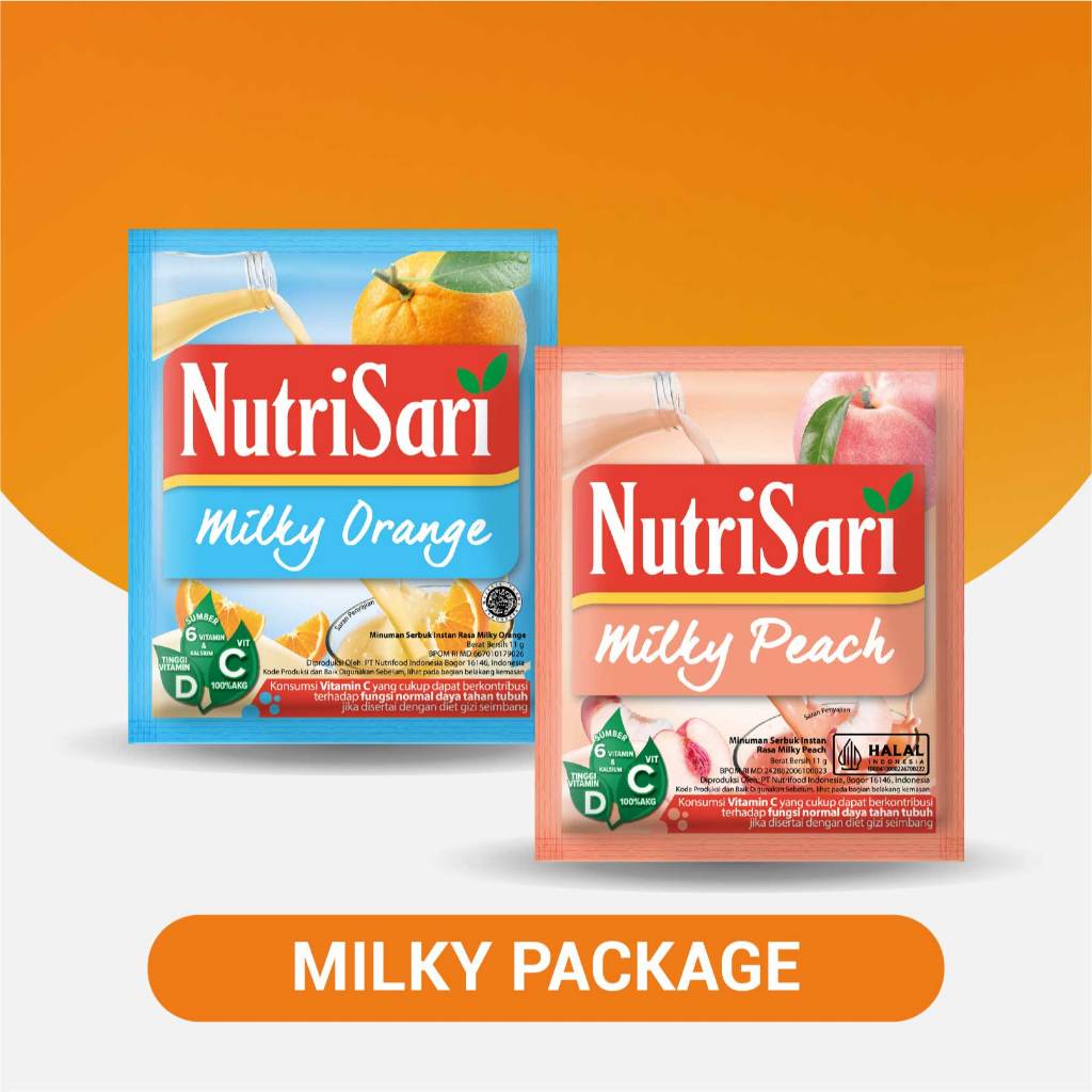 Jual Milky Package - NutriSari Milky Peach & Milky Orange (40 SCH ...