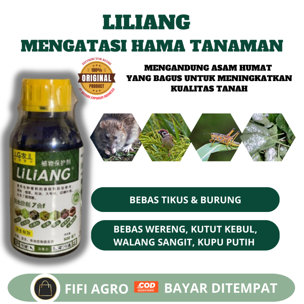 Jual Pestisida Liliang Pengusir Tikus Ampuh Dan Burung Emprit Untuk ...