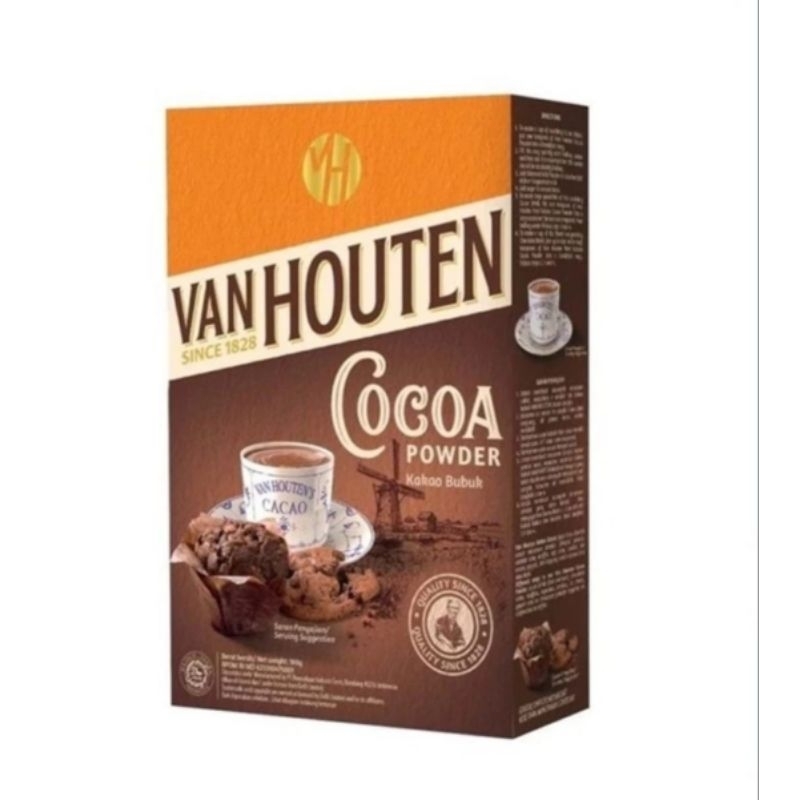 Jual Van Houten Cocoa Powder 165g/ Kakao Bubuk / Coklat Bubuk 165 gram ...