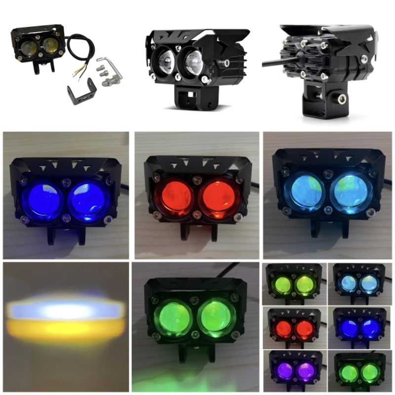Jual Lampu Tembak SQL 2 Mata Devil Demon Light 20 Watt | Shopee Indonesia