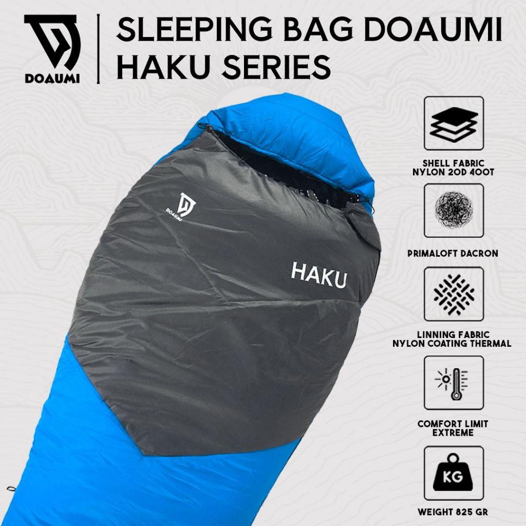 Jual SLEEPINGBAG DOAUMI HAKU PRIMALOFT DACRON COATING THERMAL KANTUNG ...