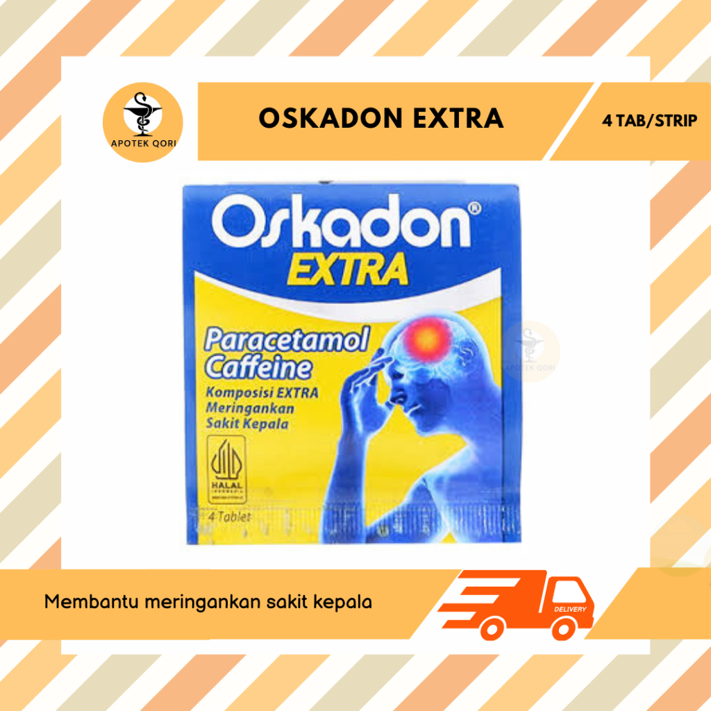 Jual OSKADON EXTRA STRIP 4 TABLET/BELI 1 GRATIS 2/DEMAM NYERI SAKIT ...