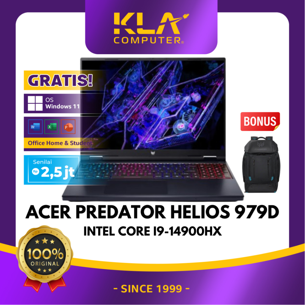 Jual ACER LAPTOP GAMING PREDATOR HELIOS NEO 16-979D INTEL CORE i9 ...