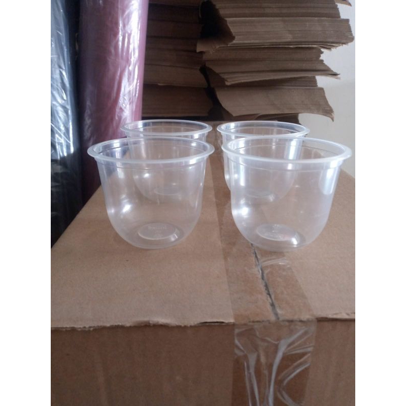 Jual HP - Gelas Plastik Cup 10 U Oz 8gr Oval /Pudding/Es Jelly/Agar -Agar/Ice Cream / Salad Buah ...
