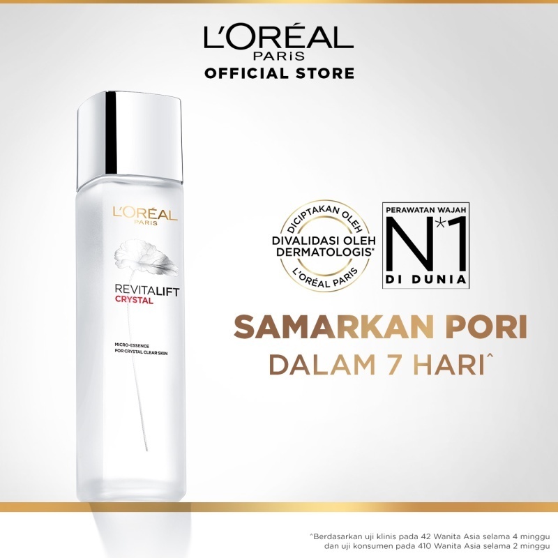 Jual L'Oreal Paris Serum Loreal Revitalift Crystal Micro-Essence Serum Water Skincare 130ML ...