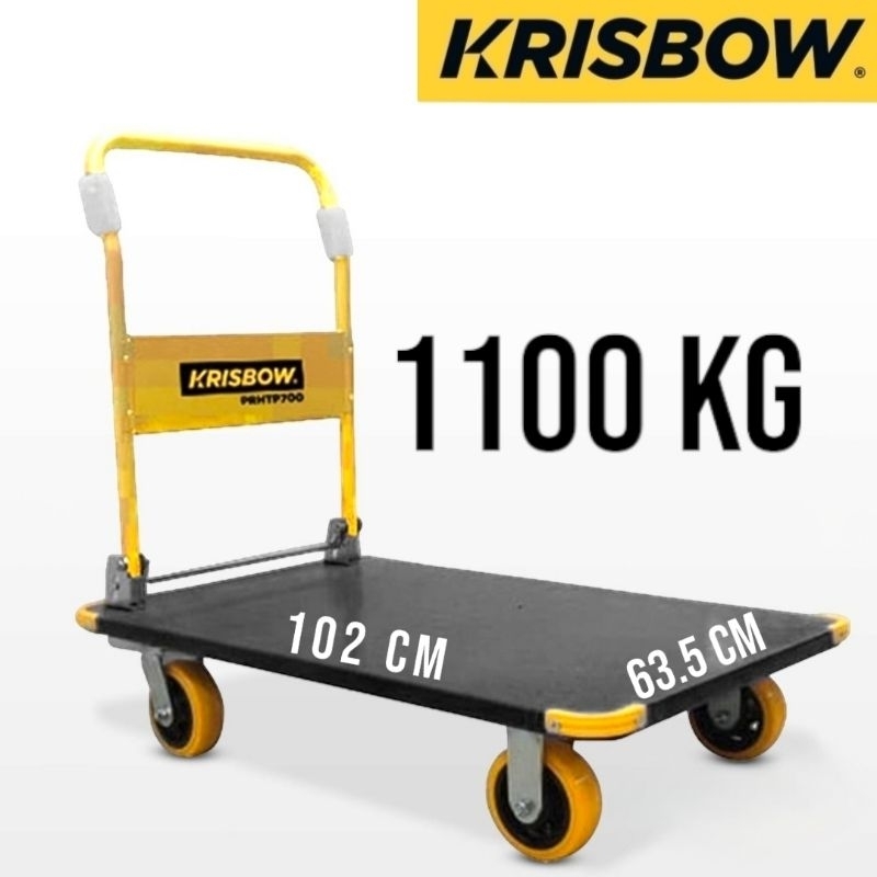 Jual Troli barang krisbow 1100kg 100% original. Troli | Shopee Indonesia