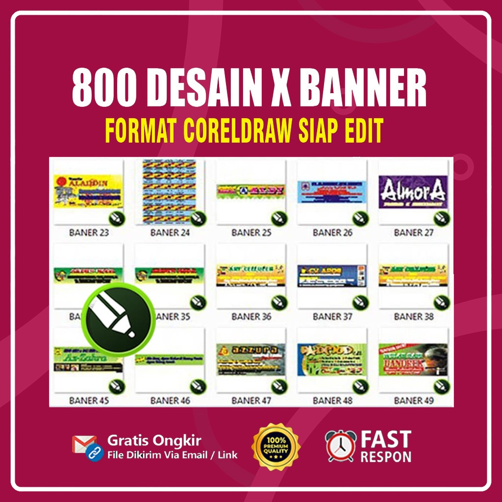 Jual 800+ Desain Template Banner Format Coreldraw Siap edit | Shopee Indonesia