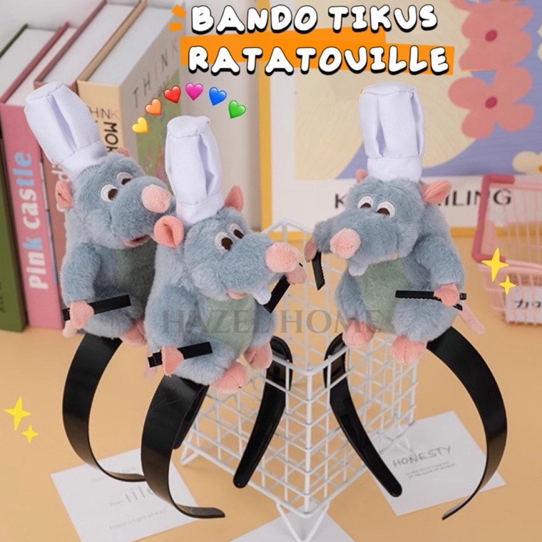 Jual READY BANDO TIKUS RATATOUILLE VIRAL DOUYIN JEPIT RAMBUT PONI TIKUS ...