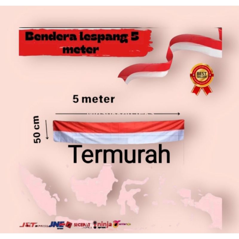Jual bendera lespang terbaru variasi ukuran merah putih kualitas ...