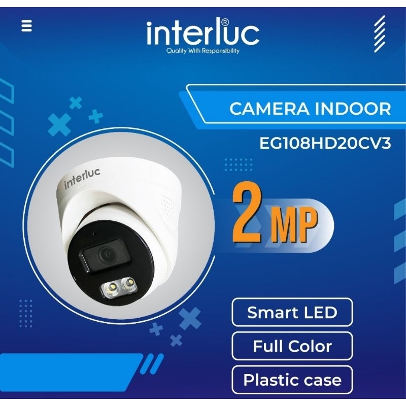 Jual Cctv Indoor Interluc 2MP 1080 - Cctv indoor colorvu 2MP- Cctv indoor colorvu | Shopee Indonesia