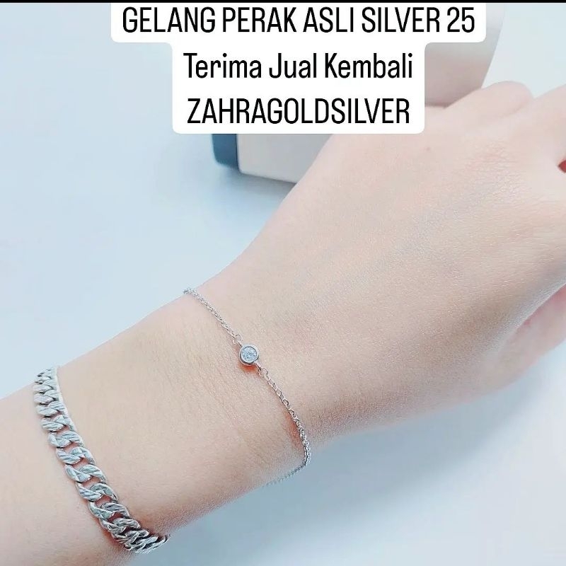 Jual Gelang PERAK Asli Silver 925 Model Mata Satu (Terima Jual Kembali ...