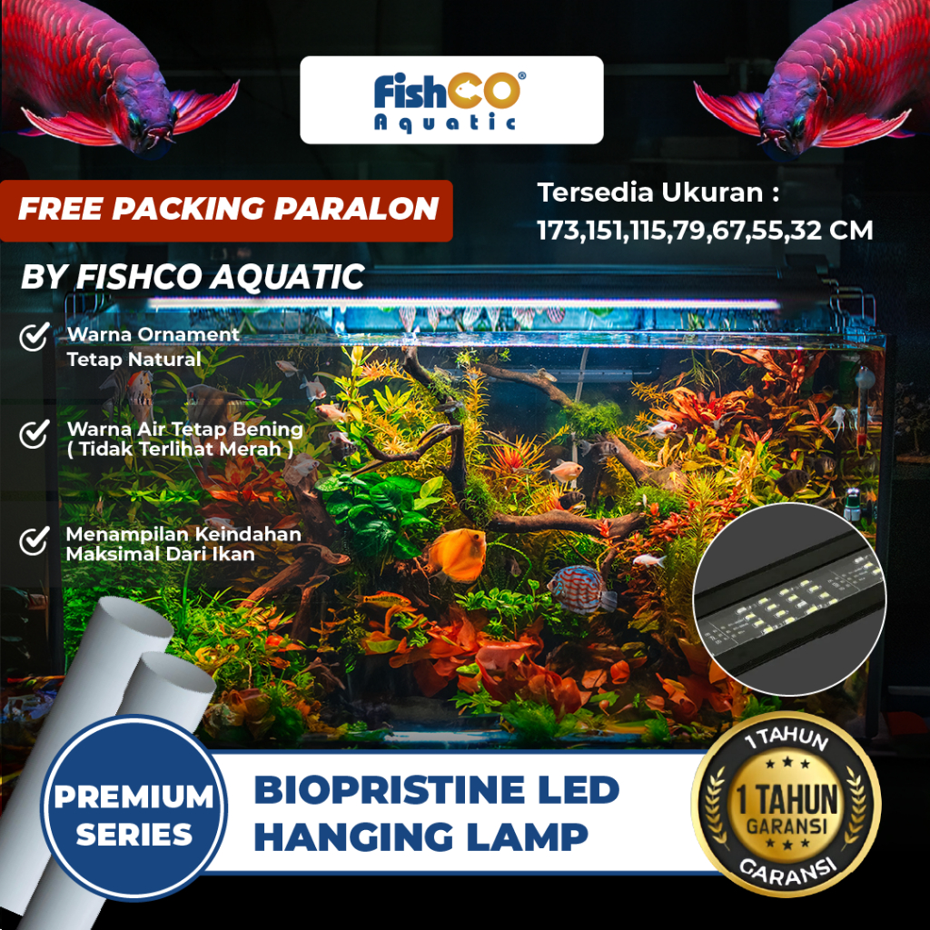 Jual BioPristine Hanging Lamp View Lampu Aquarium LED - Bahan Alumunium ...
