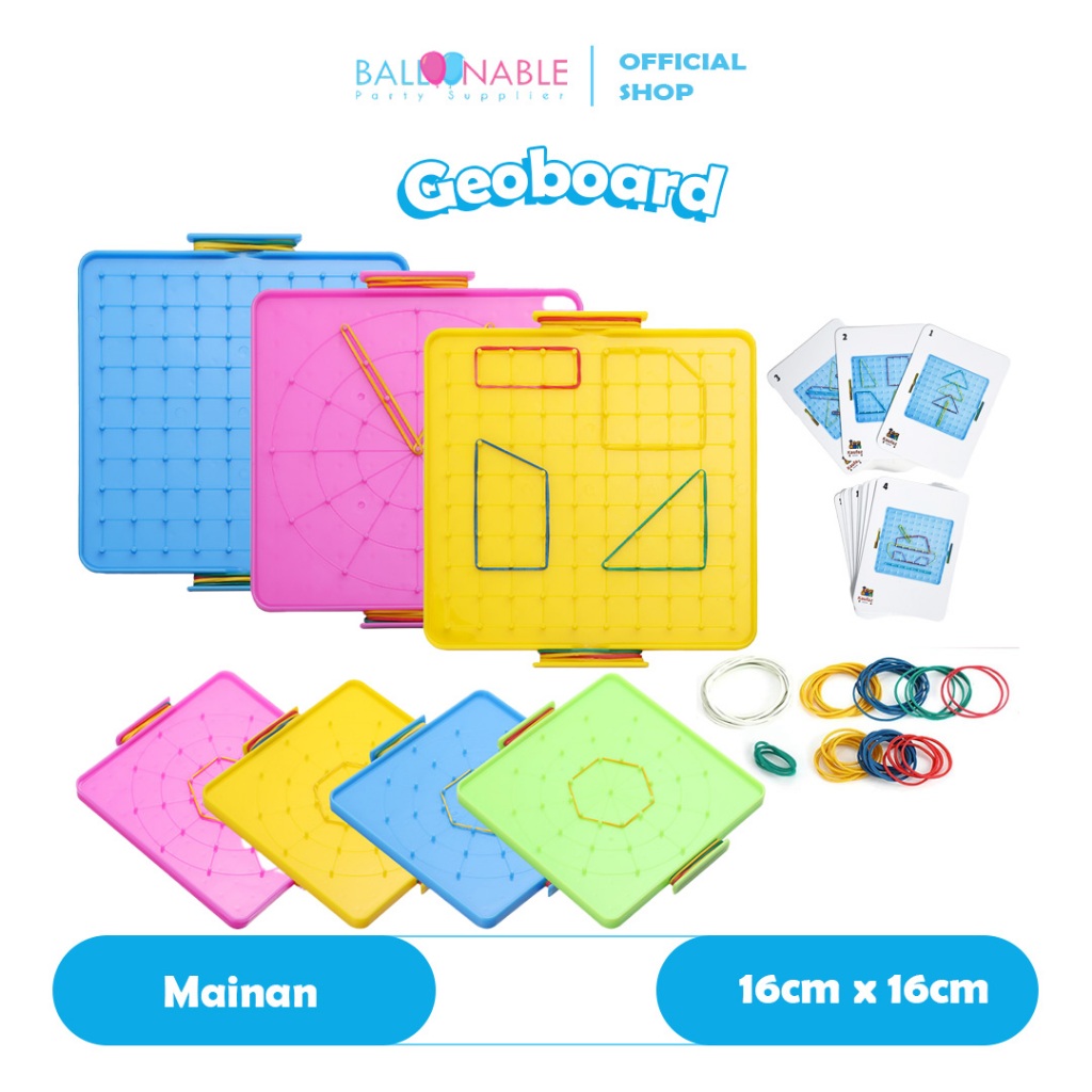 Jual Mainan Montessori Geo Board / Geoboard 2 Sisi | Shopee Indonesia