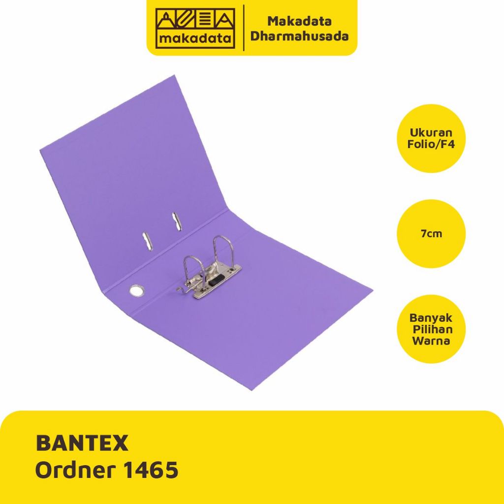 Jual ORDNER BANTEX PVC 1465 UKURAN FOLIO/F4 - 7CM WARNA-WARNI (1 PCS ...
