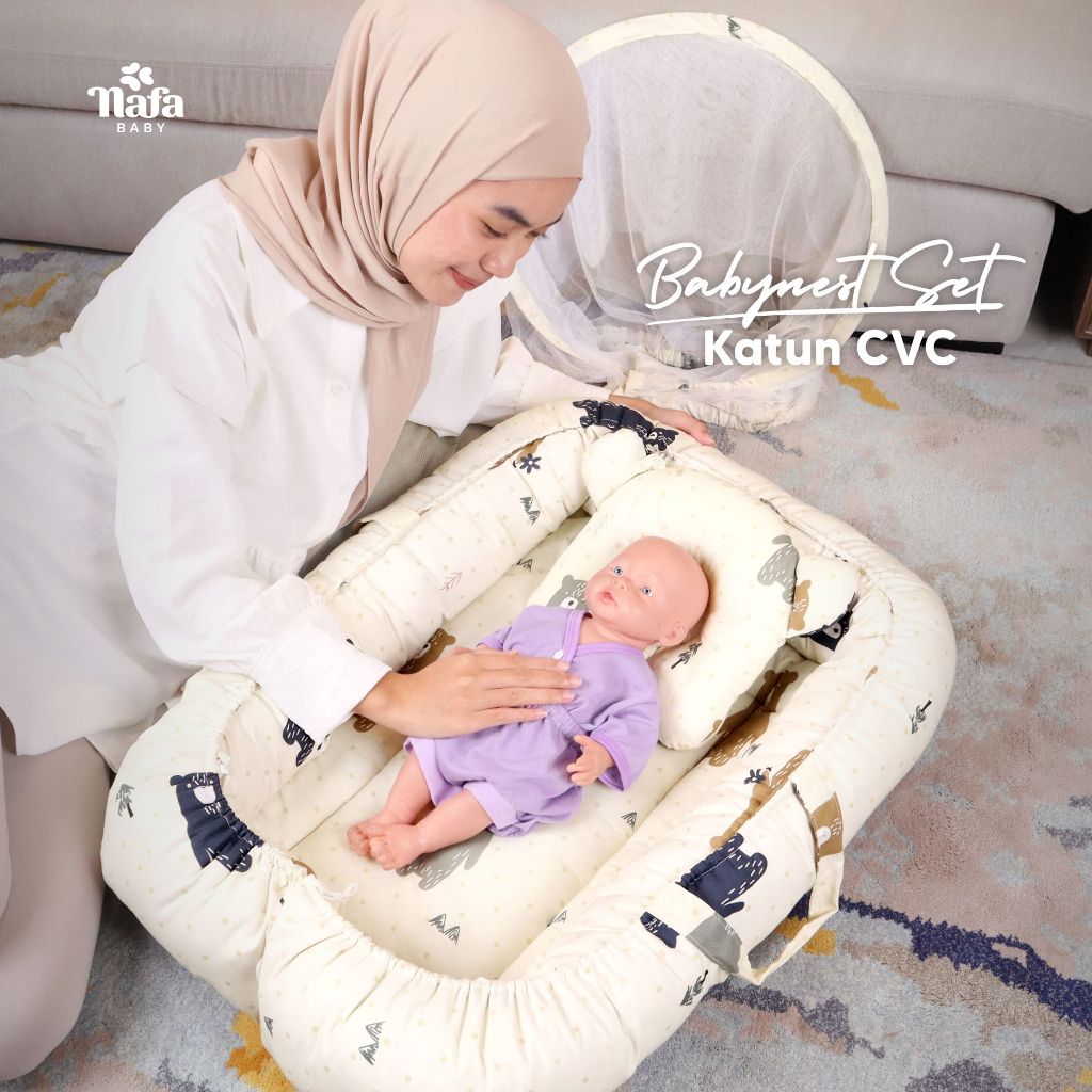 Jual NAFA BABY - Baby Nest Boat Set Tempat Tidur Bayi Motif Grizzly ...