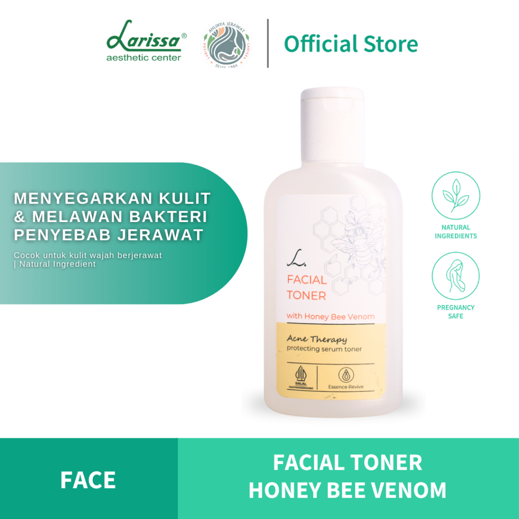 Jual Larissa Facial Toner Honey Bee Venom Acne | Shopee Indonesia