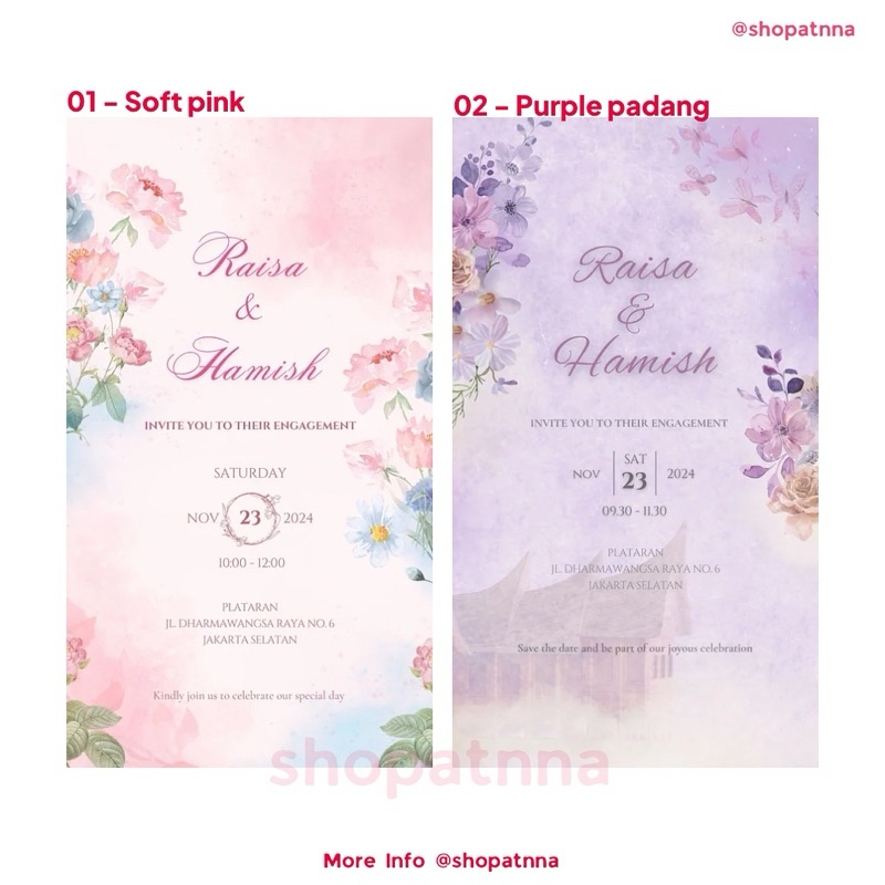 Jual UNDANGAN VIDEO FOTO DIGITAL | Undangan lamaran, nikahan, seminar ...