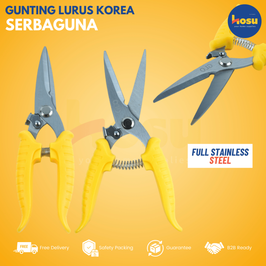 Jual Gunting Lurus Korea Gunting Stek Dahan Ranting Tanaman Lurus ...