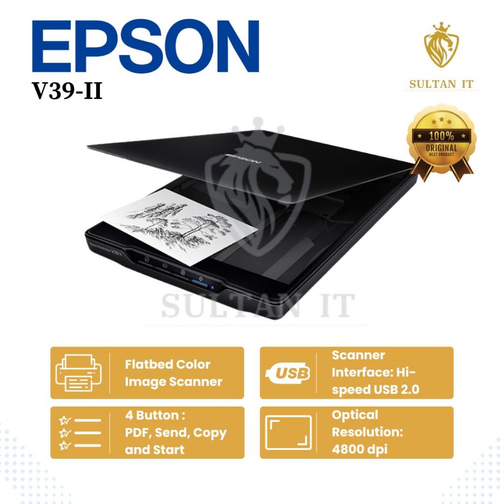 Jual Scanner Epson V39 / V39II / Scanner Perfection V39II Garansi Resmi ...