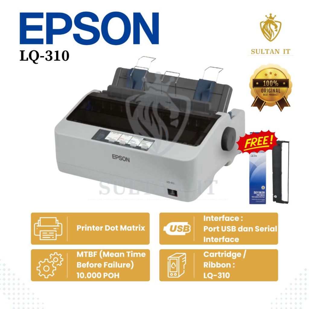 Jual Epson LQ-310 Dot Matrix Printer – 24 Pin – Cetak Nota, Faktur ...