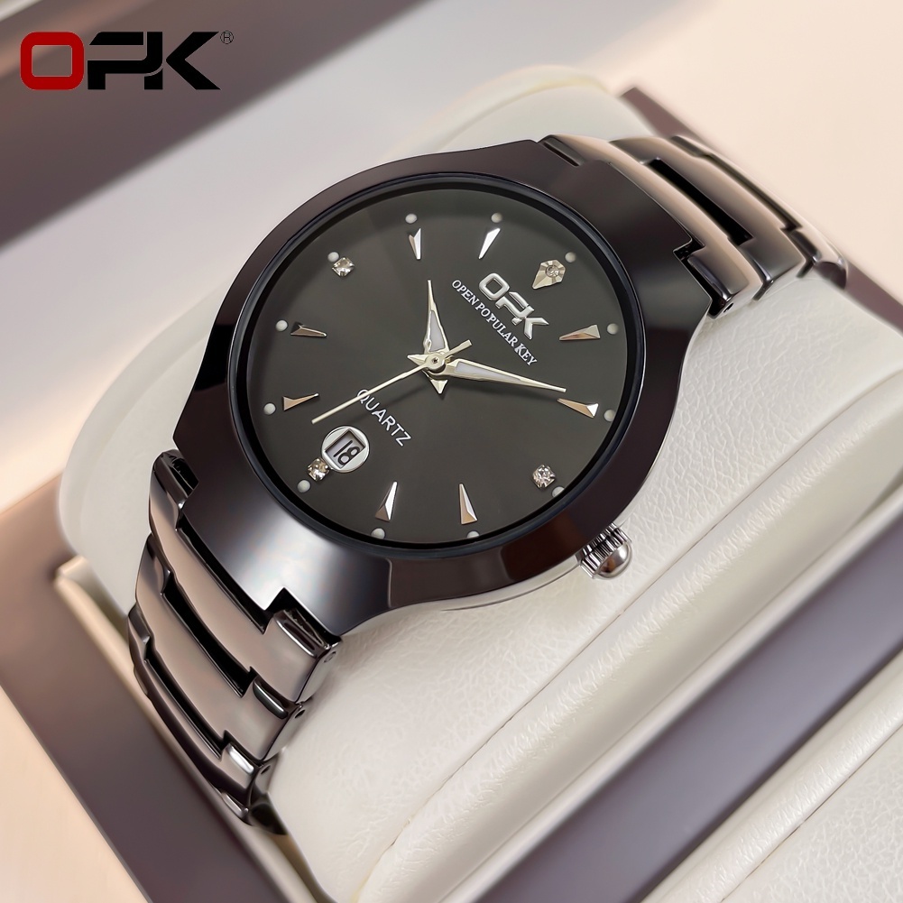 Jual OPK Jam Tangan Pria Anti Air Original 100% Cowok Elegan Analog ...
