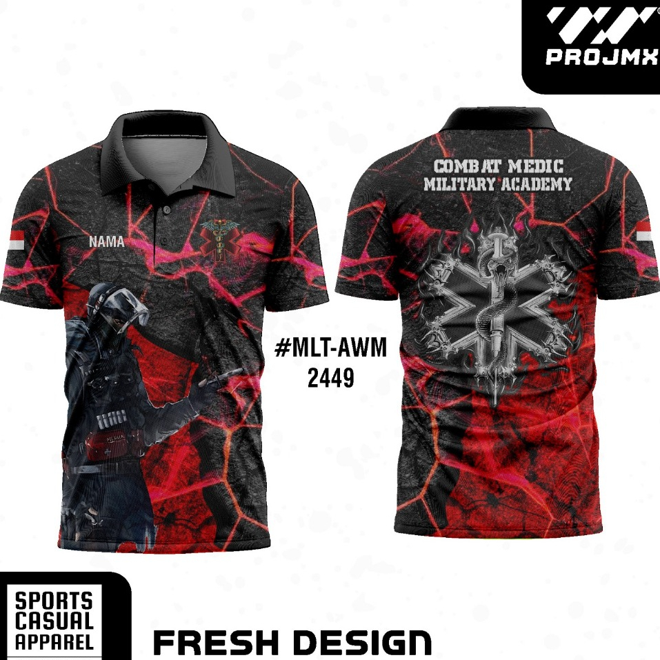 Jual PROJMX - KAOS JERSEY COMBAT MEDIC MILITARY (BISA CUSTOM DESIGN ...