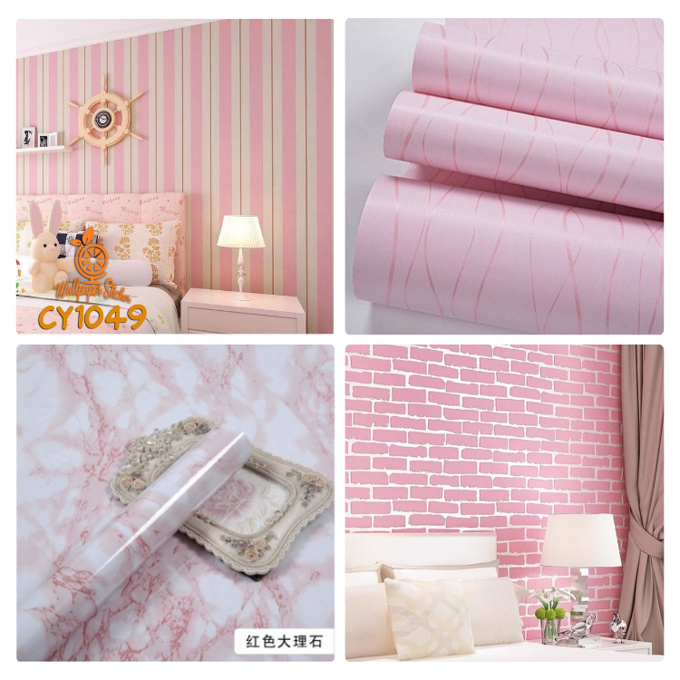 Jual Walpaper Setiker Dinding Kamar Aesthetic Wallpaper Dinding 3D ...