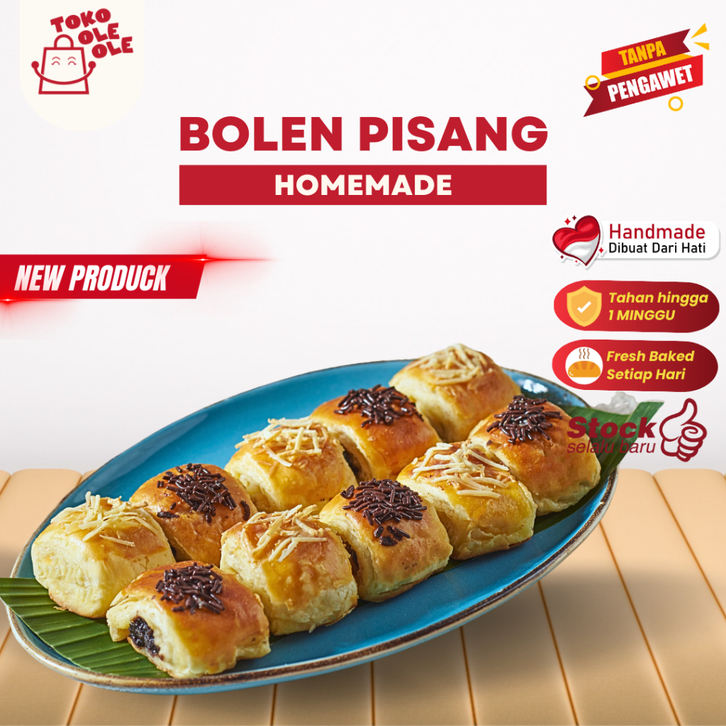 Jual Bolen Pisang Coklat Keju 1 Box Oleh Oleh Surabaya Bolen Pisang ...