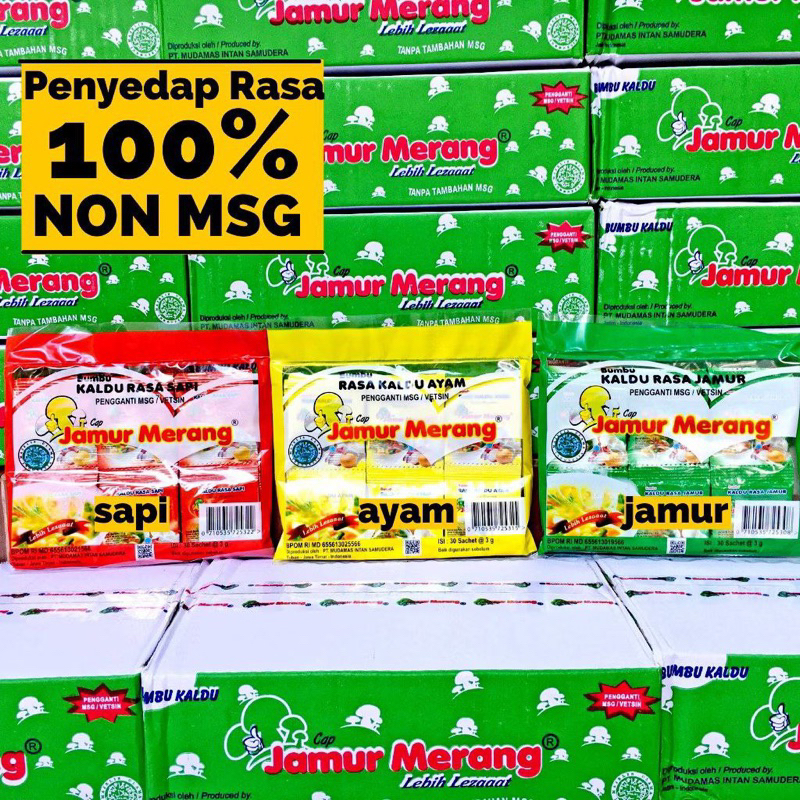 Jual kaldu jamur 1 dus isi 10 pack / kaldu jamur merang | Shopee Indonesia
