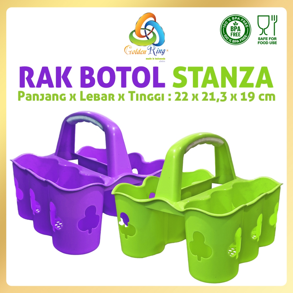 Jual Keranjang Botol / Tempat air mineral botol / Rak Botol 6 Cup/ Rak ...