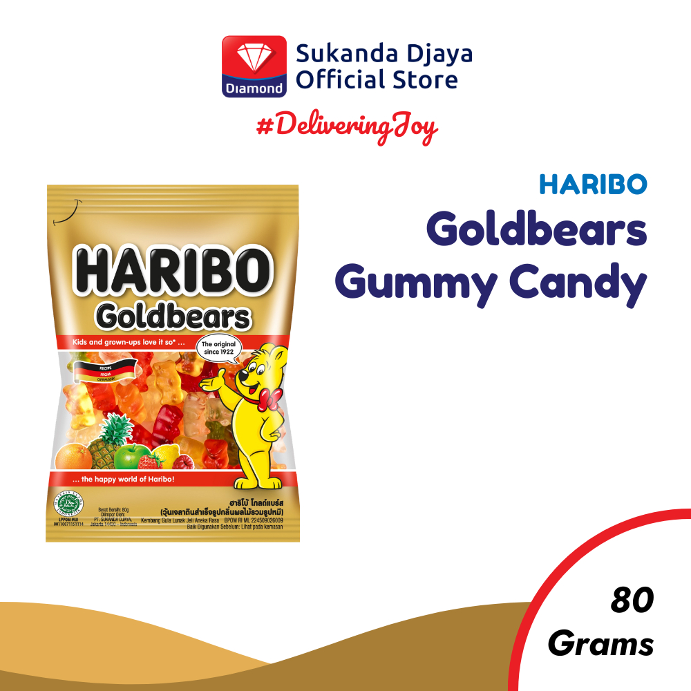Jual Haribo Goldbears Gummy Candy Permen 80 Gr | Shopee Indonesia