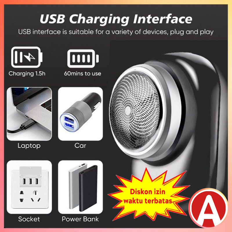 Jual Premium COD Alat Cukur Rambut Mini Elektrik Waterproof / Alat ...