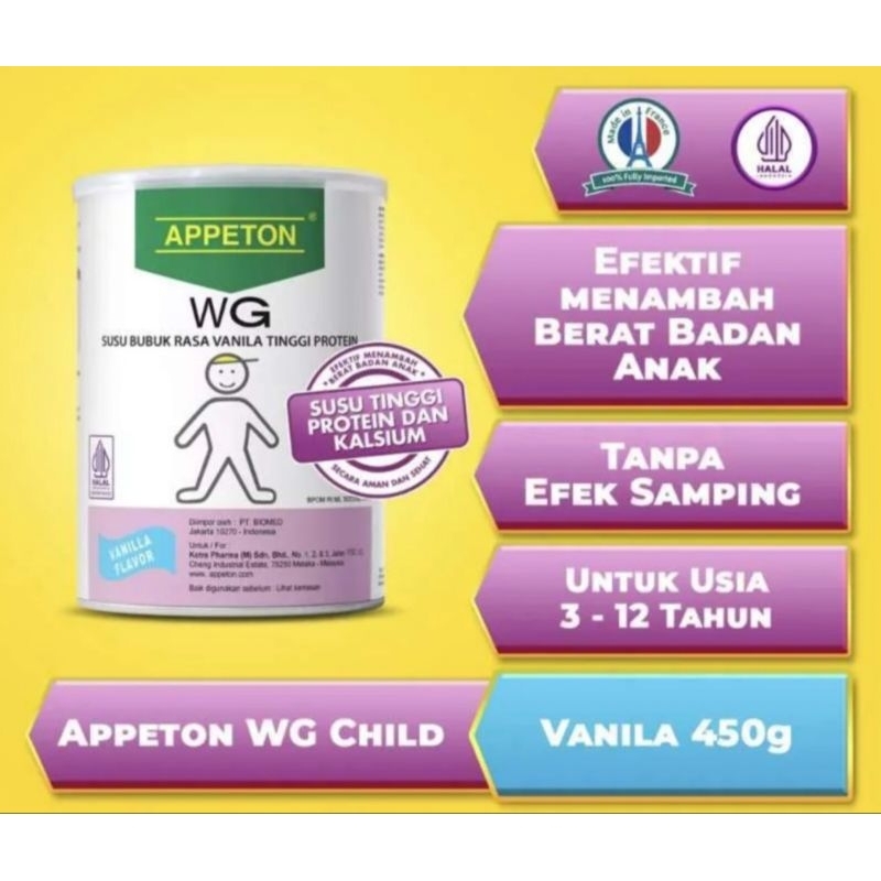 Jual Appeton Weight Gain Child 450 gram | Shopee Indonesia