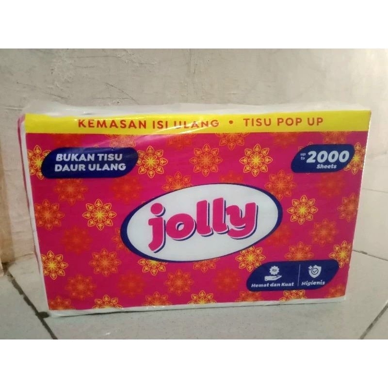 Jual JOLLY 1KG POTONG 2/ Tisu pop up kemasan isi ulang Refill tissue ...