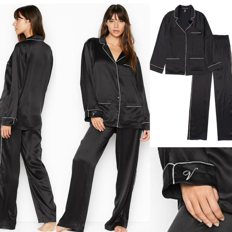 Jual Pajamas long set SILK | Shopee Indonesia