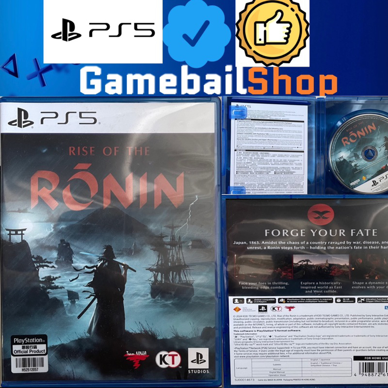 Jual Rise of The Ronin PS5 Game ( Reg 3 Asia / English ) KASET BD FISIK | Shopee Indonesia