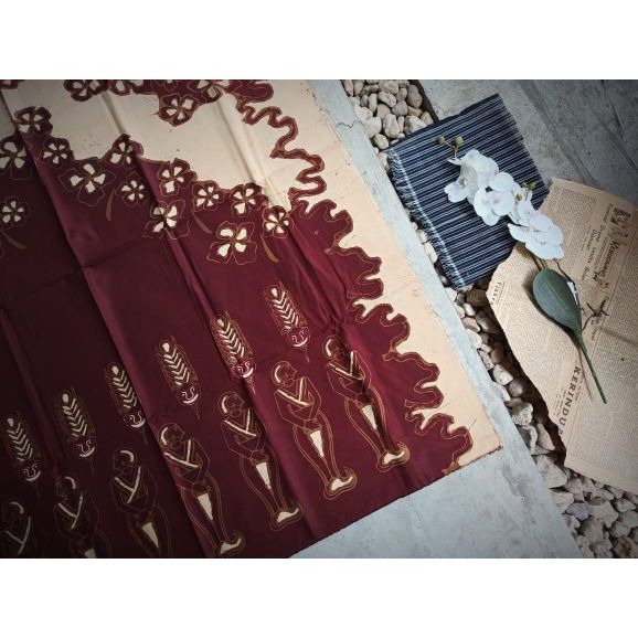 Jual Kain Batik Premium Bahan Katun Motif Wayang Tengul V1 Khas ...
