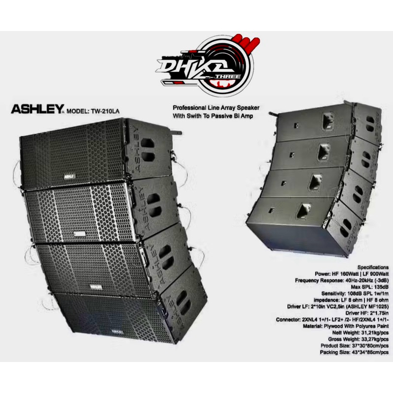 Jual SPEAKER ASHLEY TW 210LA / LINE ARRAY ASHLEY TW210LA / Speaker ...