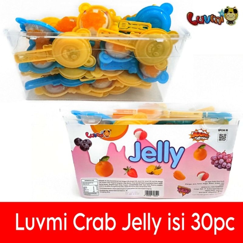 Jual Luvmi permen crab jelly isi 30pc | Shopee Indonesia