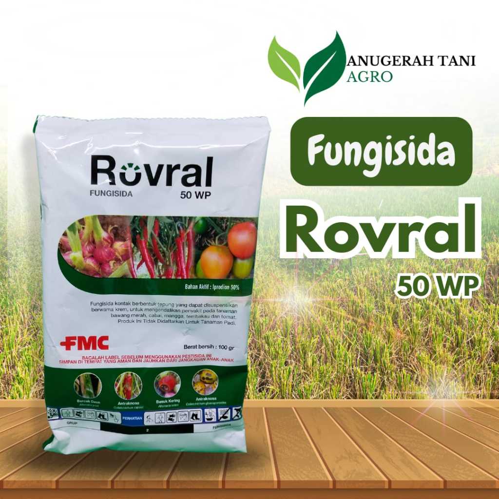 Jual FUNGISIDA ROVRAL 50WP KEMASAN 100GRAM | Shopee Indonesia