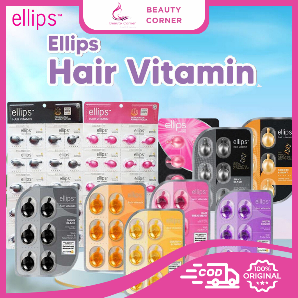 Jual Ellips Hair Vitamin Rambut Blister isi 20 dan 6 | Shopee Indonesia