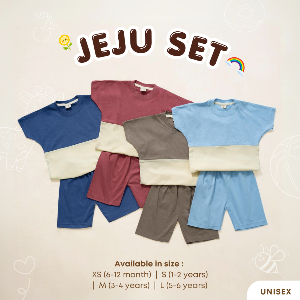 Jual Sharon&Shawn - Oneset anak - Setelan anak unisex - Jeju Set ...