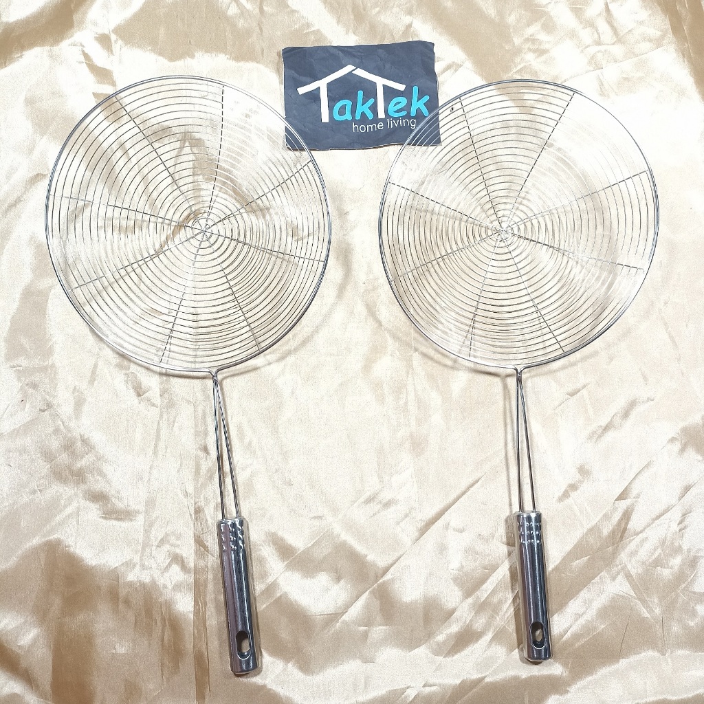 Jual serok STAINLESS NO 22 serokan saringan peniris minyak gorengan ...